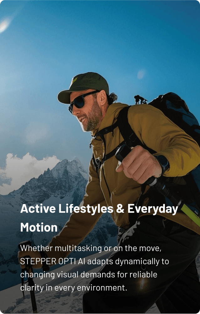 STEPPER VISIONCARE – Adaptive Lenses Tailored by Al, Perfected by VR, Crafted for You.